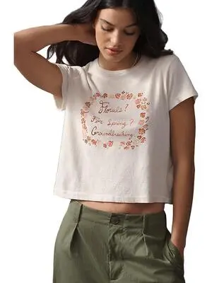 RE/DONE Cotton Boxy Graphic Tee - Vintage White