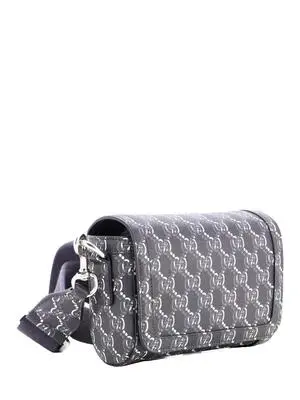 Gucci Gg Shadow Coated Canvas Mini Messenger Bag - Black