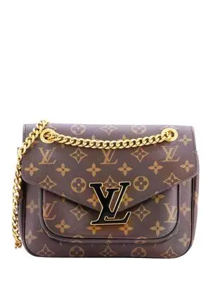 LOUIS VUITTON Passy Monogram Canvas Crossbody Bag - Brown