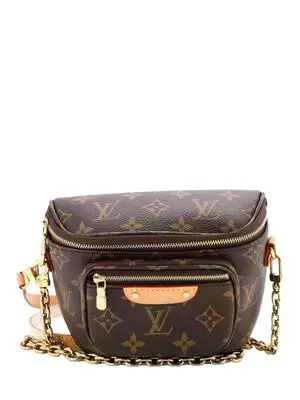 LOUIS VUITTON Monogram Canvas Mini Belt Bag - Brown