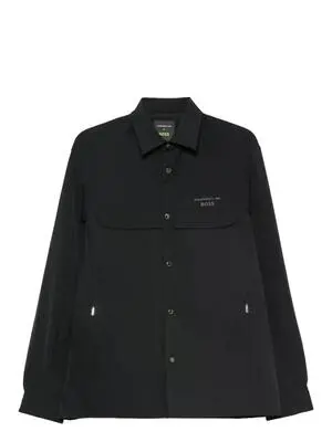 BOSS X Porsche Logo-emed Shirt - Black