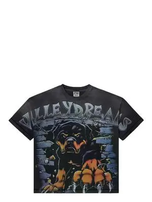 VALE FOREVER Rottweiler Graphic T-shirt - Black