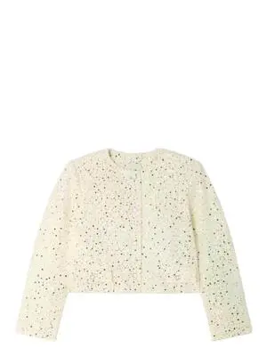 Sandro Sequin-embellished Cropped Jacket - Neutrals