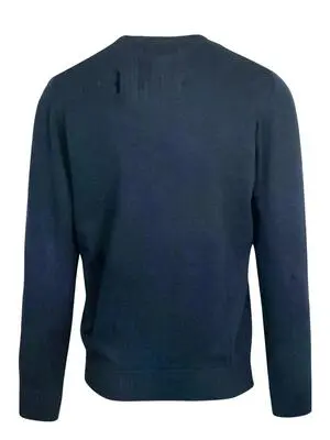 Barbour Logo Embroidered Crew Neck Sweater - Blue