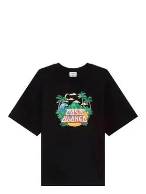 Casablanca Casa Beach Wave T-shirt - Black