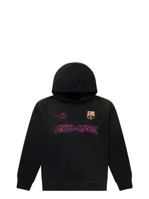 Nike Travis Scott X Fc Barcelona Hoodie - Black