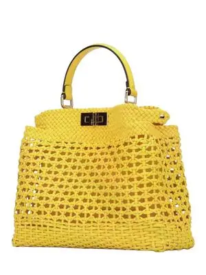 Fendi FENDI Peekaboo Medium Shoulder Bag Yellow