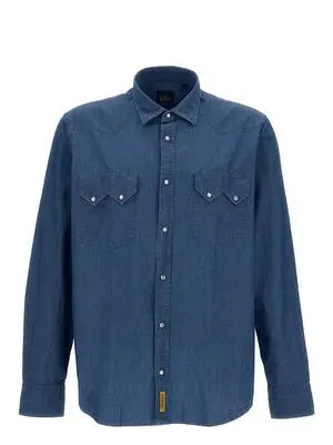 B.D.BAGGIES Camicia Bradford A Maniche Lunghe - Azzurro