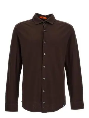 DRUMOHR CAMICIA COLLO FRANCESE Marrone