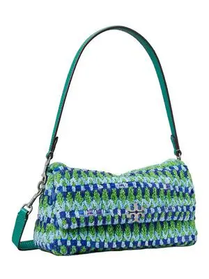 Tory Burch Small Charlie Beaded Shoulder Bag - Blue Multi