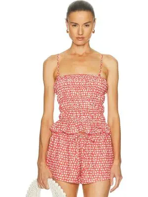Solid & Striped The Delilah Top - Shell Print