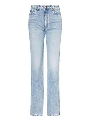 Khaite Danielle Straight-leg Denim Jeans - Bryce Stretch