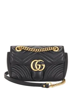 Gucci Gg Marmont Shoulder Bag - Black