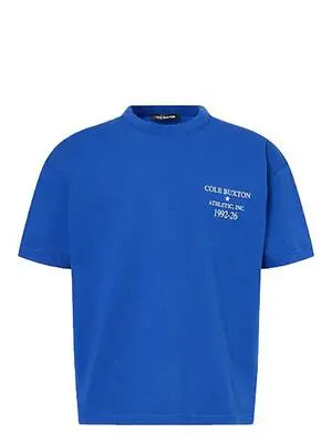 COLE BUXTON Athletic Inc. Crewneck Cotton-jersey T-shirt - Blue
