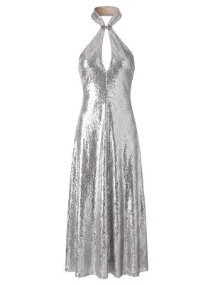 BELSIZE25 Belsize25 Mayfair Series Sequinned Halterneck Mermaid Gown