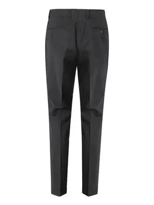 BERWICH Pressed Crease Turned-up Trousers - Grey