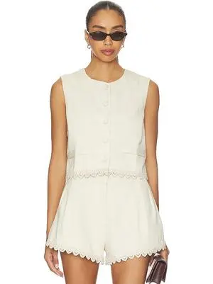 Amanda Uprichard X Revolve Lucky Top - Cream
