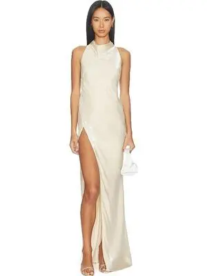 MAY MASHIAH Raya Dress - Metallic Gold