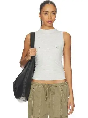 UNDERSTATED LEATHER X Revolve Midnight Motors Studded Tank Top - Light Grey