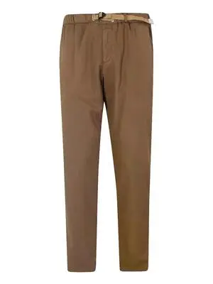 WHITE SAND Belted Elasticated Waist Trousers - Brown