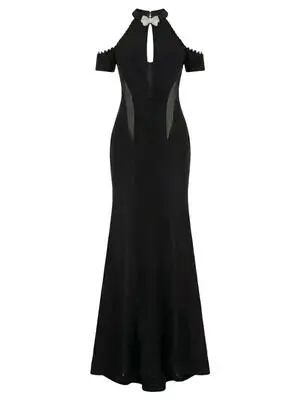 GATTINOLLI BY MARWAN Mermaid Gown Dress - Black