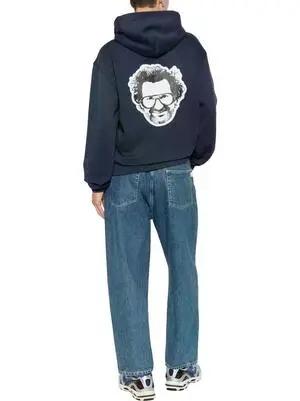 GEORGE. Graphic Print Hoodie - Blue