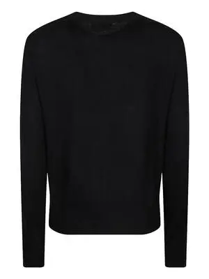 ARAGONA Knitted Button-up Cardigan - Blue