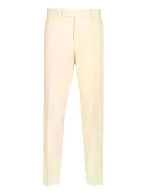Fendi Wool Gabardine Trousers - Neutrals