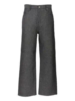 Fendi Logo-embroidered Straight Leg Jeans - Blue