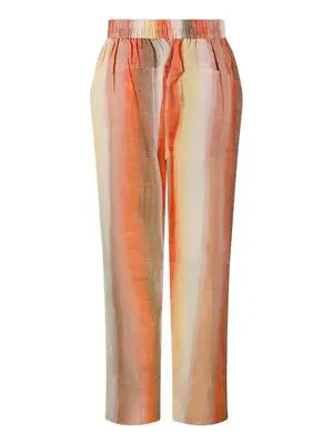 MAPOÉSIE Sun Joe Striped Straight-leg Trousers - Orange