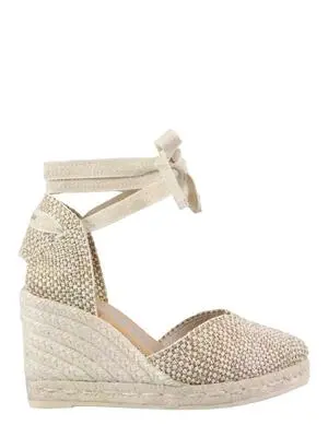 ESPADRILLES Cof Hilo Woven Ankle-tie - Neutrals