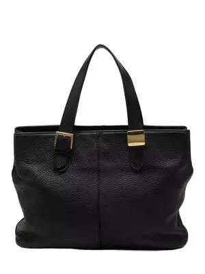 Burberry 20th Century Leather Tote Bag - Black