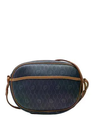 Dior Honeycomb Coated Canvas Crossbody Bag - Blue