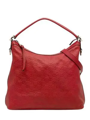 Gucci Small Hobo Satchel - Red