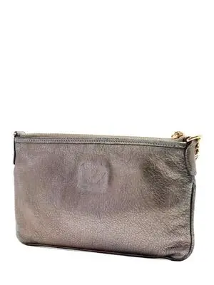 Loewe Metallic Leather Anagram Crossbody Bag - Gold