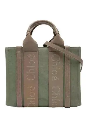 Chloé Chloé Woody Tote Satchel Green
