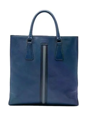 Prada Saffiano Lux Tote Bag - Blue