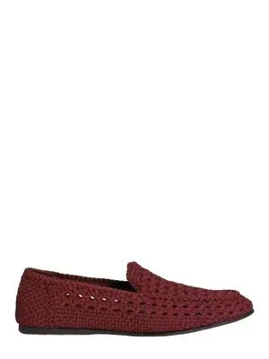 Dolce & Gabbana Woven Slip-on Loafers - Red