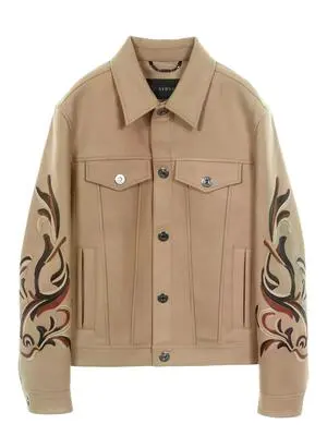 Versace Panelled Jacket - Neutrals