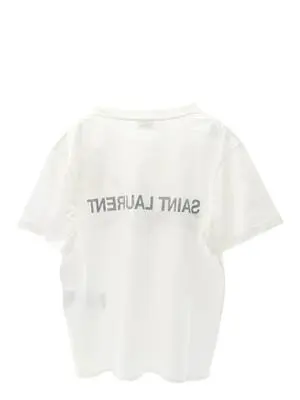Saint Laurent Reverse Logo T-shirt - White