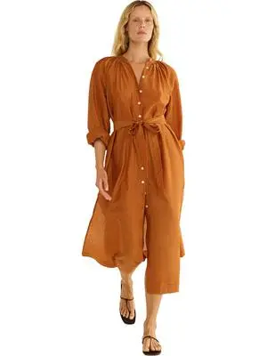 DÔEN Joliane Midi Dress - Coconut