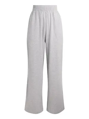 SKIMS Skims Stretch-Cotton Wide-Leg Sweatpants Grey