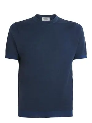 John Smedley Merino Wool Roderick T-shirt - Blue