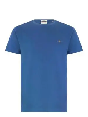 Gant Logo-embroidered T-shirt - Blue