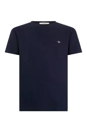 Gant Logo-embroidered T-shirt - Blue