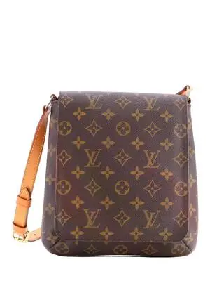 LOUIS VUITTON Monogram Canvas Musette Salsa Pm Shoulder Bag - Brown