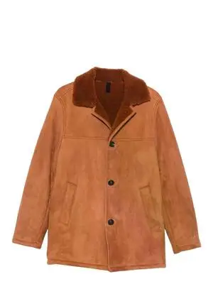Tagliatore Shearling Coat - Brown