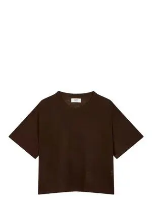 STUDIO TOMBOY Basic Short-sleeved T-shirt - Brown