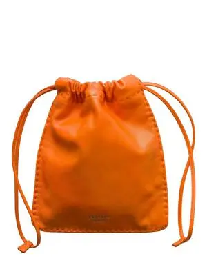 Prada Nappa Leather Smartphone Pouch With Shoulder Strap - Orange