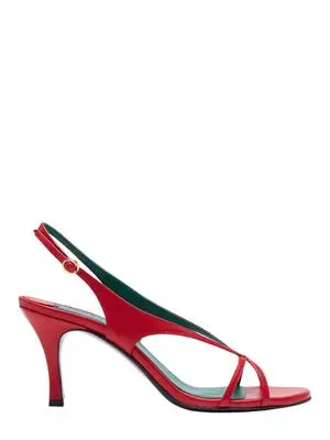 FLORRIE Florrie Matilda 75mm Leather Strappy Sandal